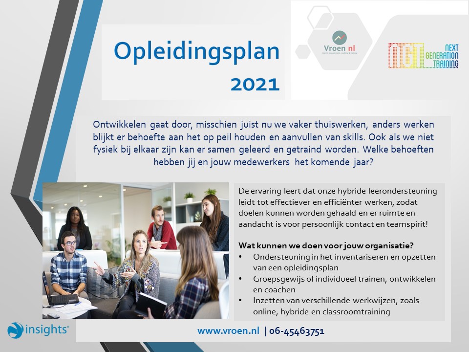 Opleidingsplan of “Academy” voor 2021 en daarna - NGT